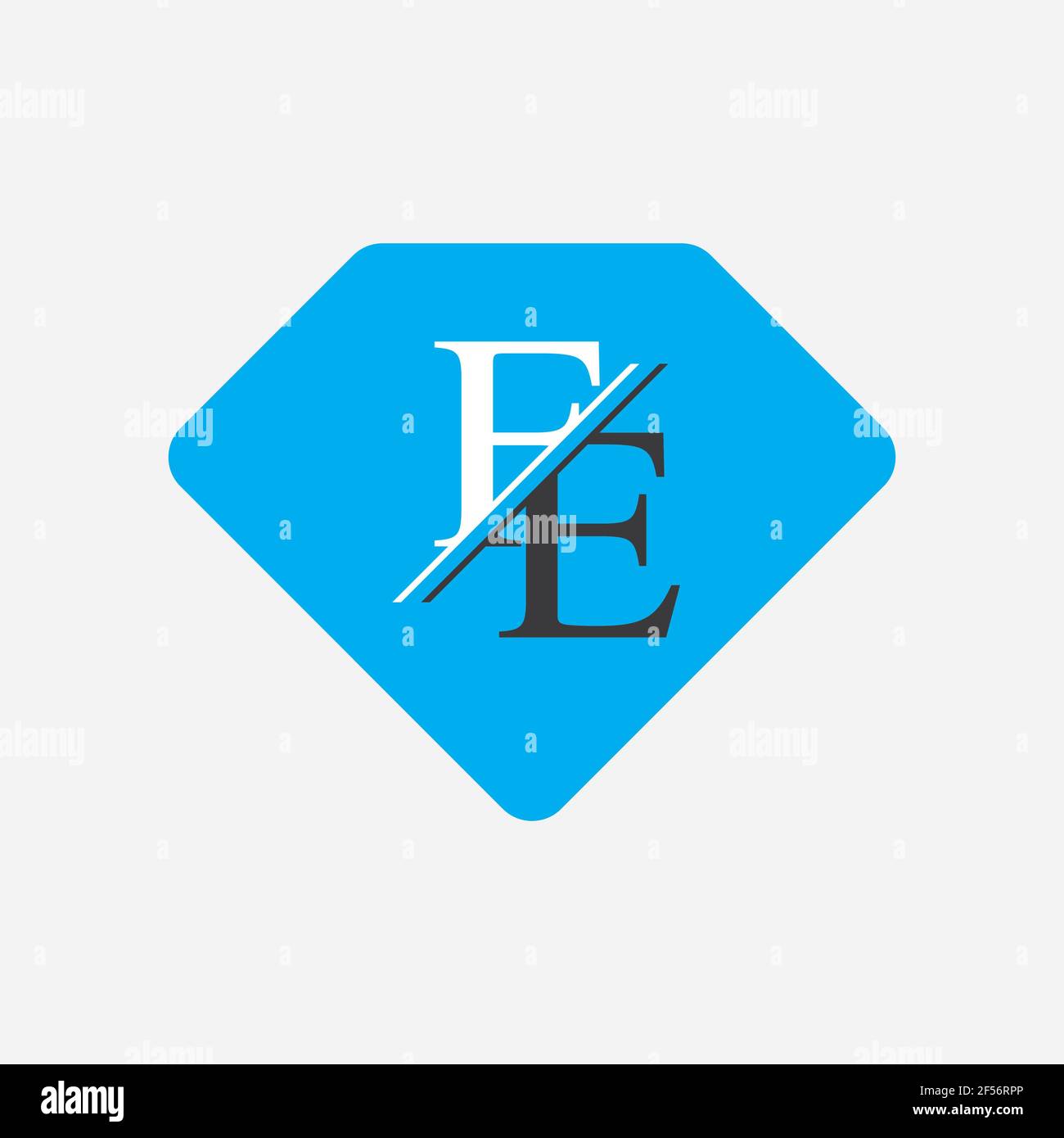 Initial Letter FE Logo Template Design Vector Illustration Stock Photo ...