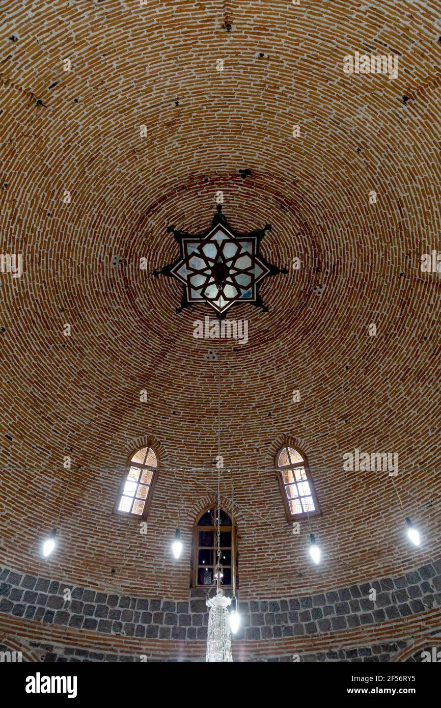 Virgin Mary Syriac Orthodox Church in Diyarbakir, Turkey. A detail from ...