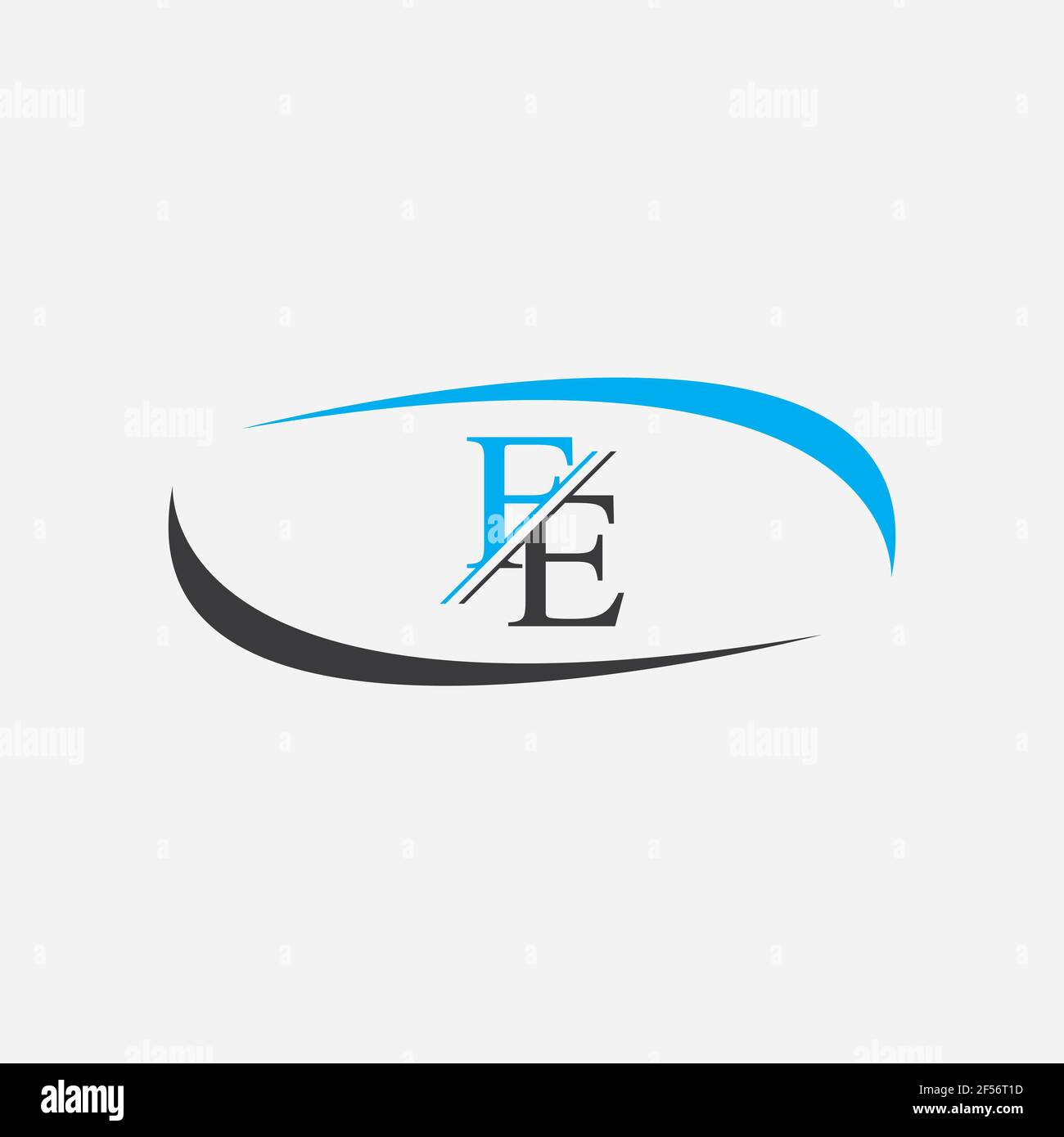 Initial Letter FE Logo Template Design Vector Illustration Stock Photo ...