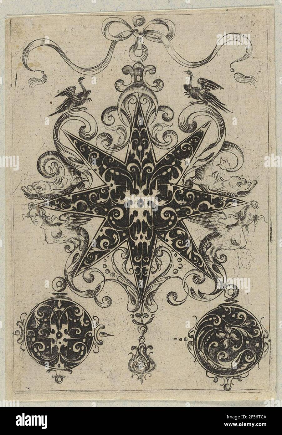 Pendant in star shape and two smaller motifs Stock Photo - Alamy