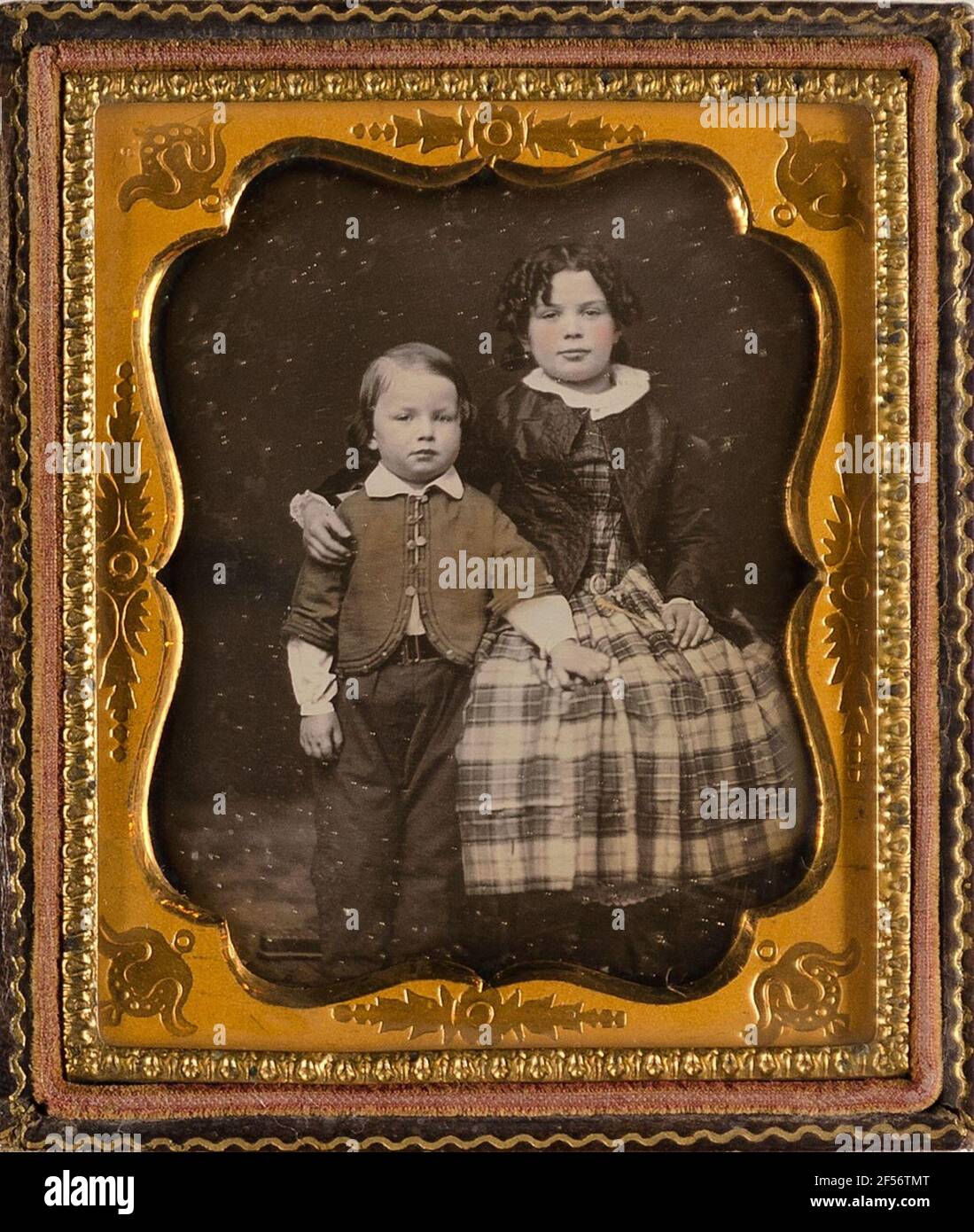 Two siblings in Guhn Stock Photo - Alamy