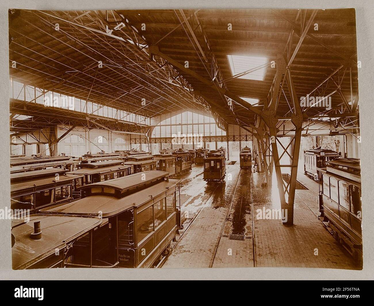 Tram depot, Hamburg Stock Photo - Alamy
