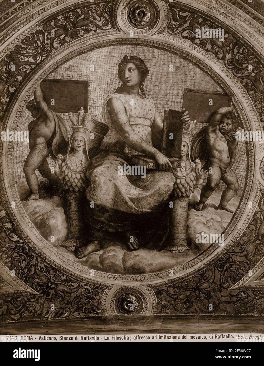 Rome - Vatican. Raffaello rooms. The philosophy. Fresco to imitate ...