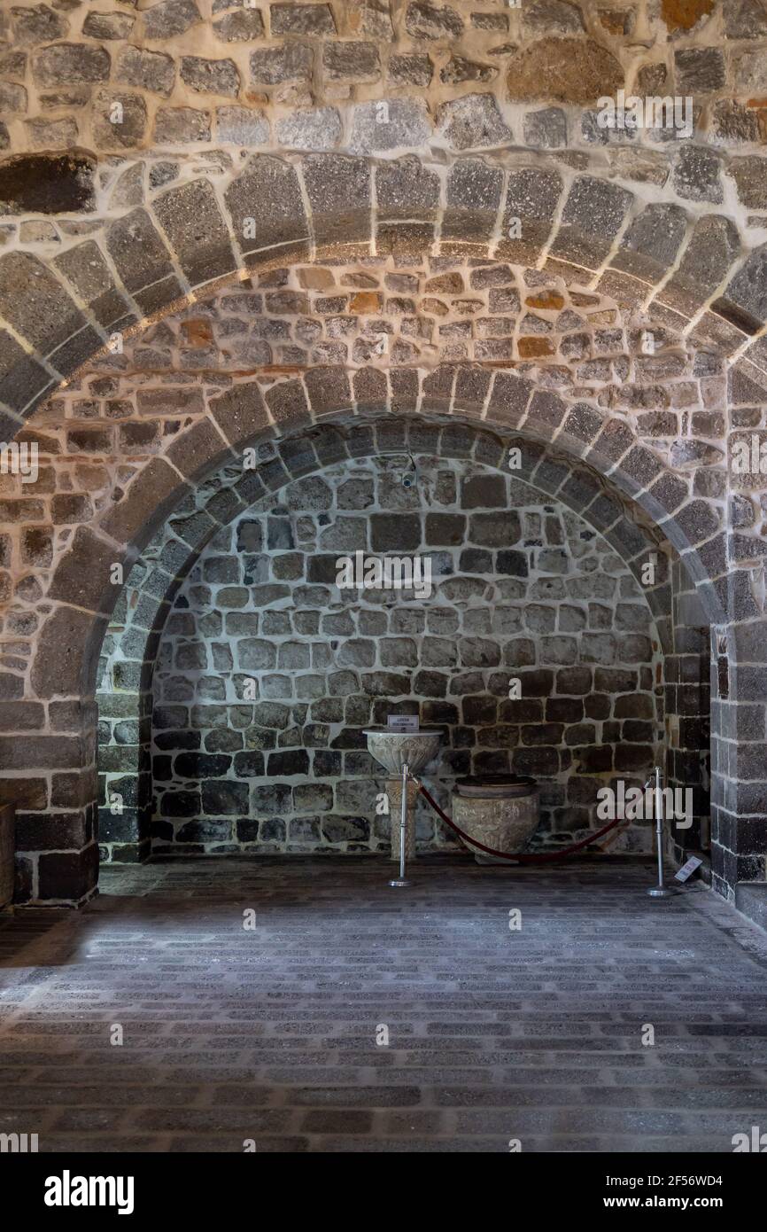 Virgin Mary Syriac Orthodox Church in Diyarbakir, Turkey. Detail from ...