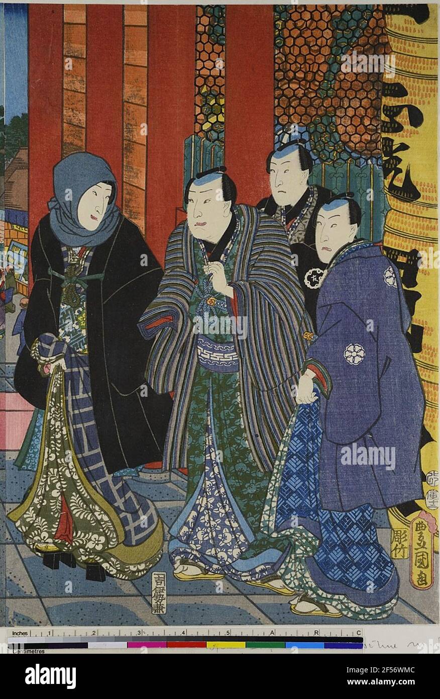 Famous Kabuki actor on a theater stage Stock Photo - Alamy