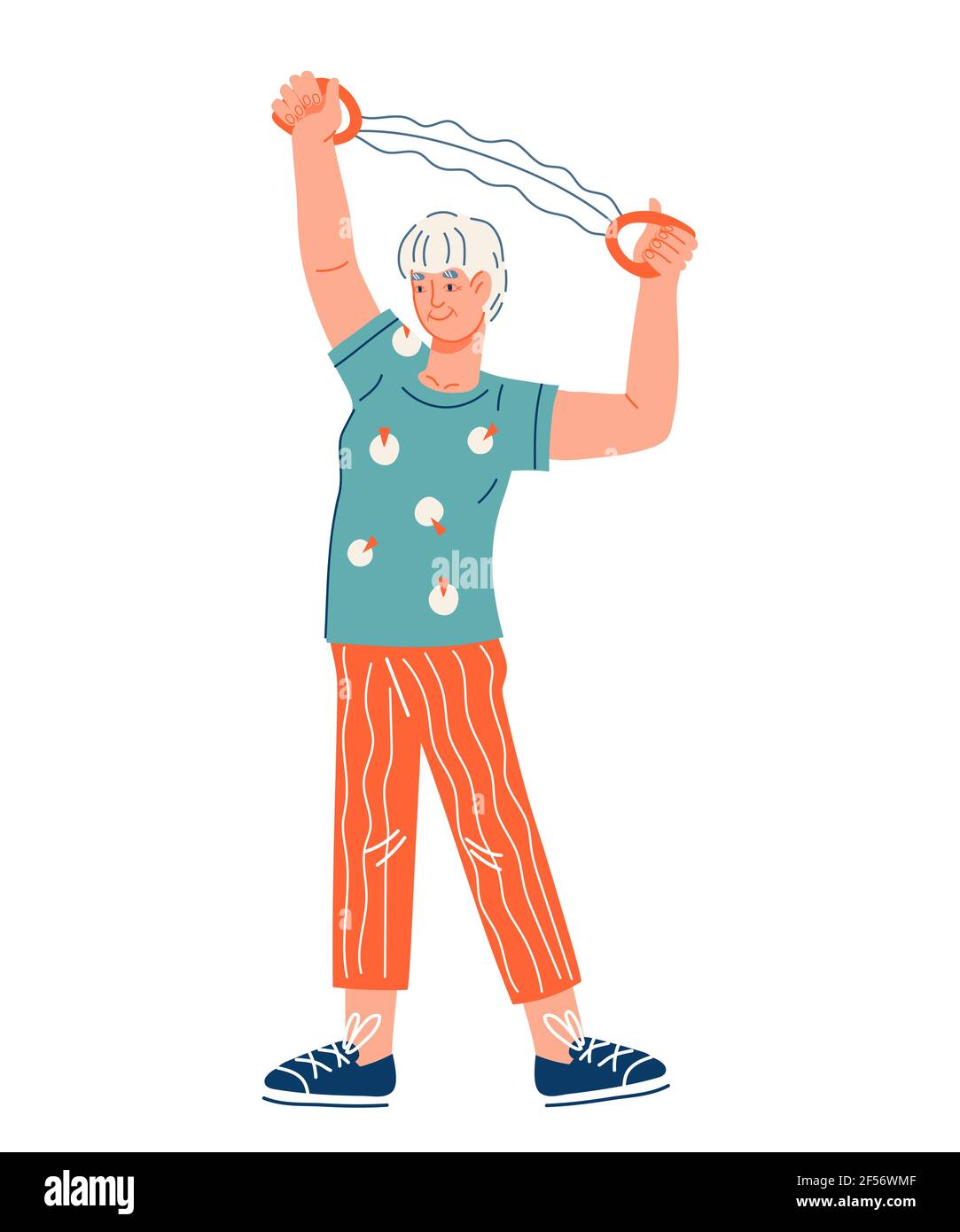 Elderly keep fit Cut Out Stock Images & Pictures - Alamy