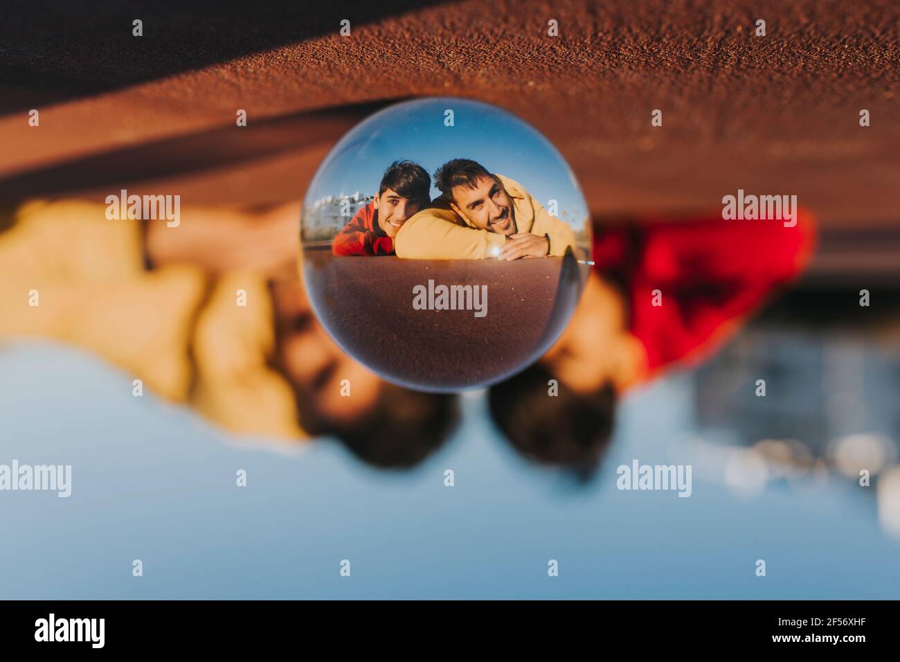 Boy child reflection glass hi-res stock photography and images - Alamy