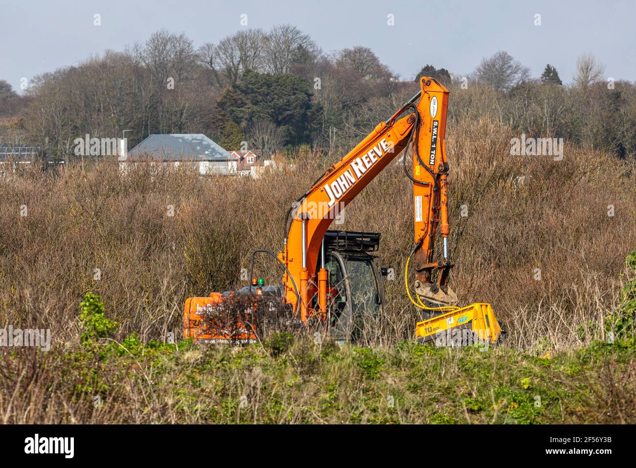 Clearance in progress on Princes Parade, Hythe, Kent for a new ...