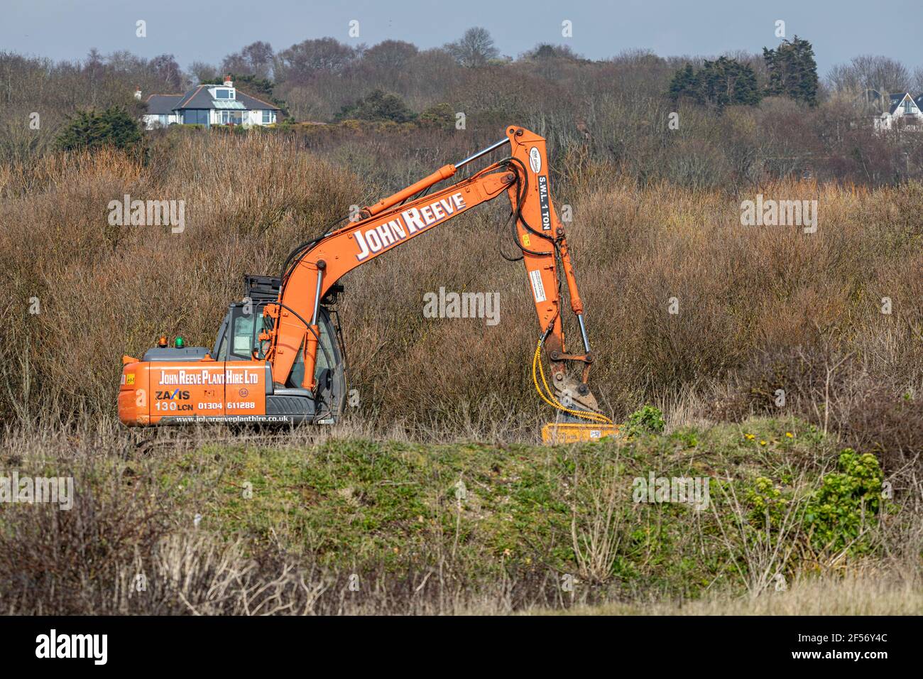Clearance in progress on Princes Parade, Hythe, Kent for a new ...
