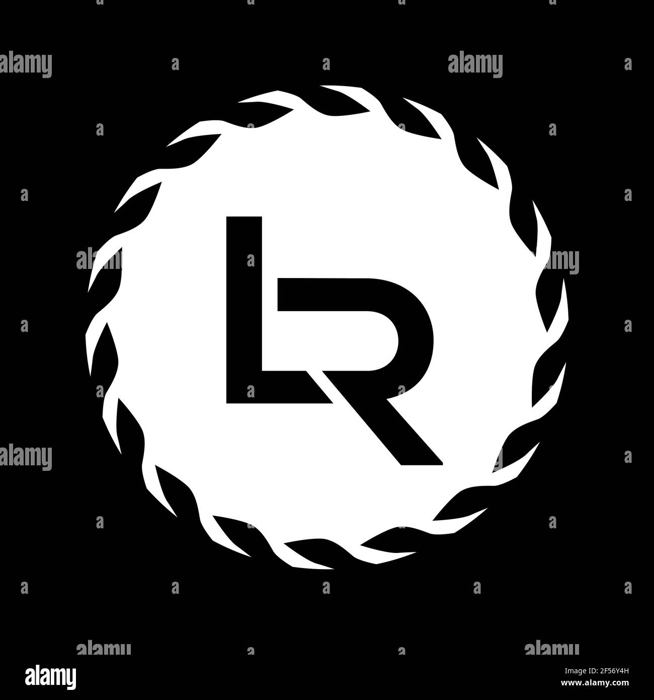 LR. Monogram of Two letters L & R. Luxury, simple, stylish and elegant ...