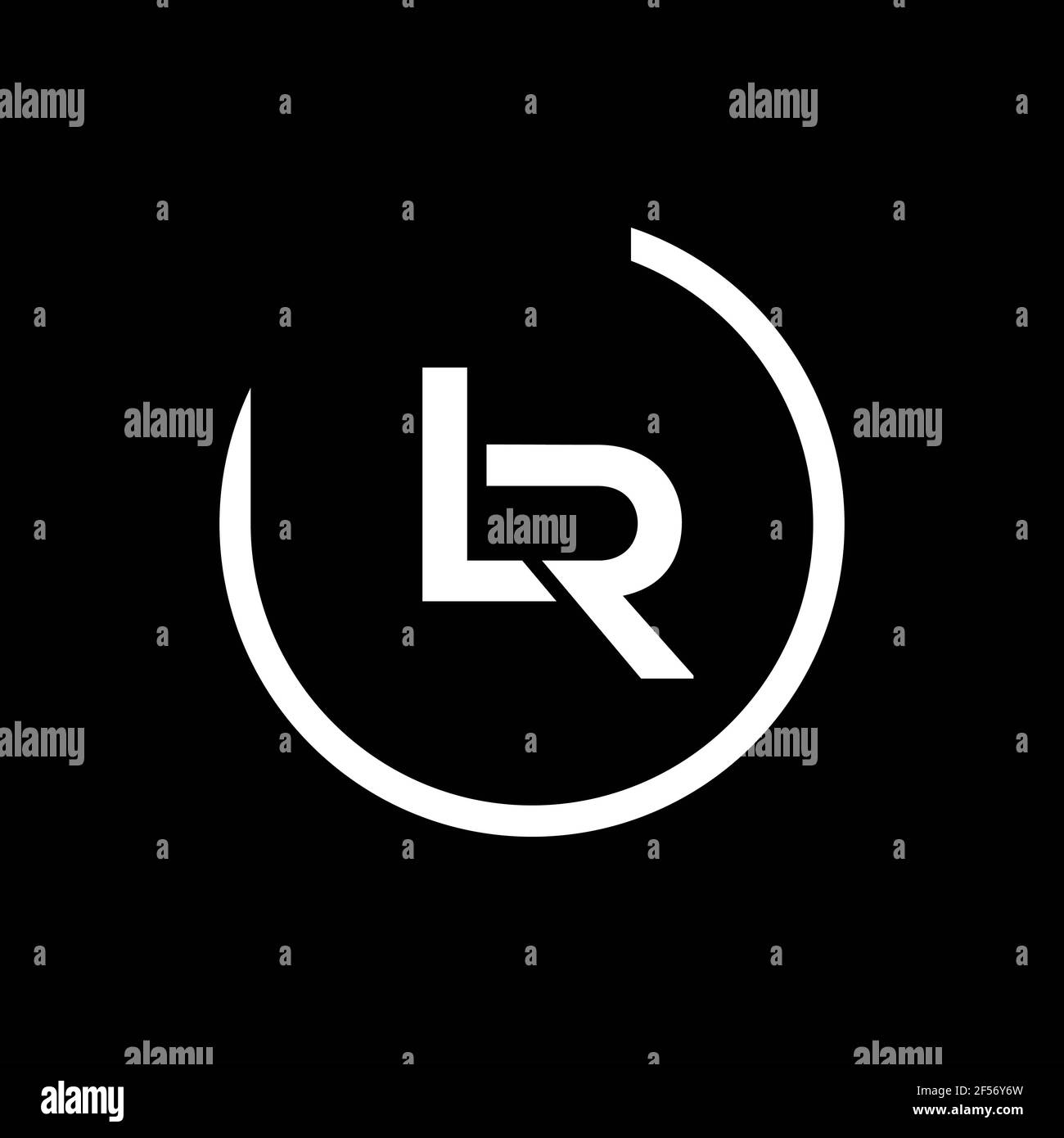 LR. Monogram of Two letters L & R. Luxury, simple, stylish and elegant ...