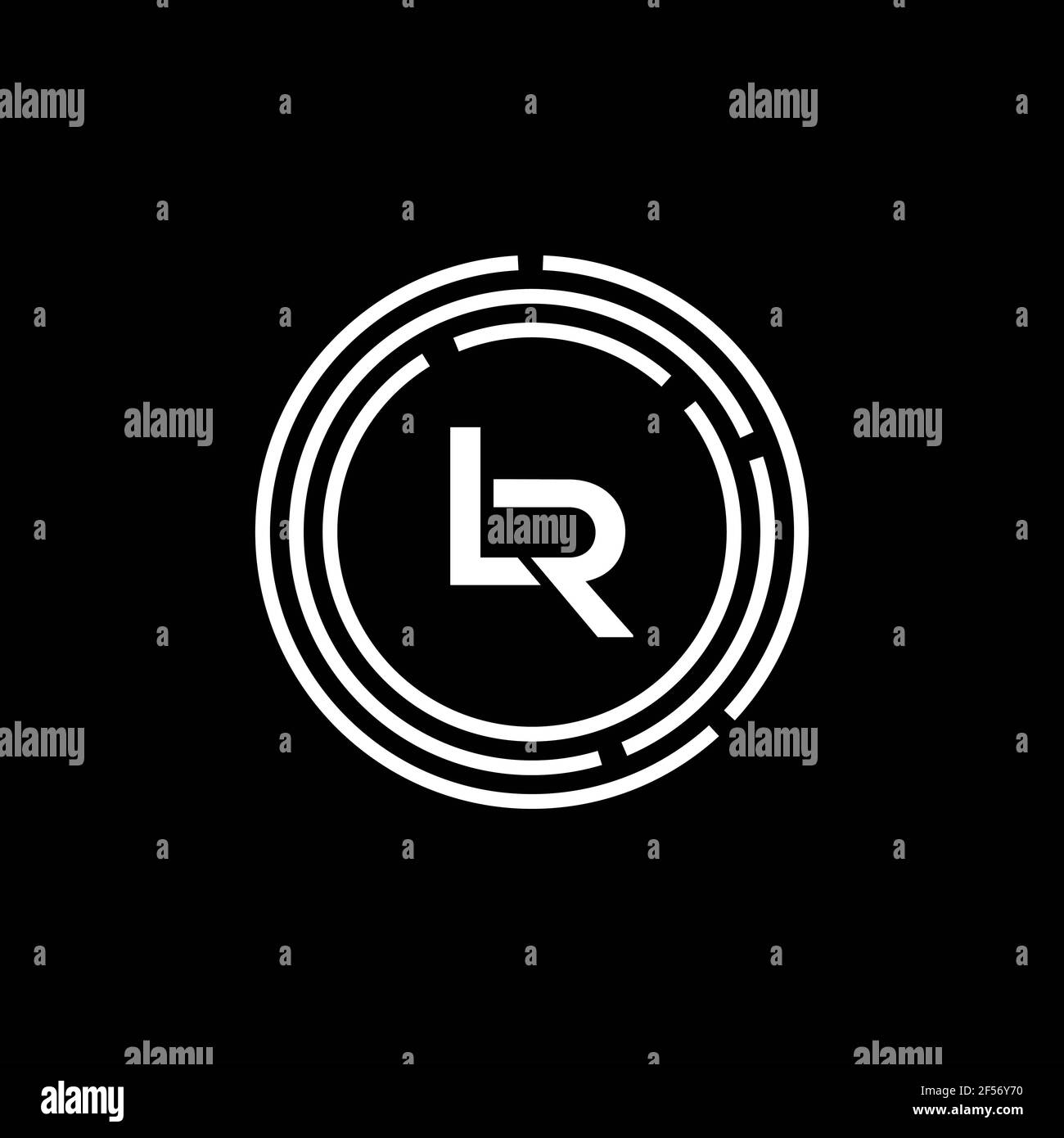 LR. Monogram of Two letters L & R. Luxury, simple, stylish and elegant ...