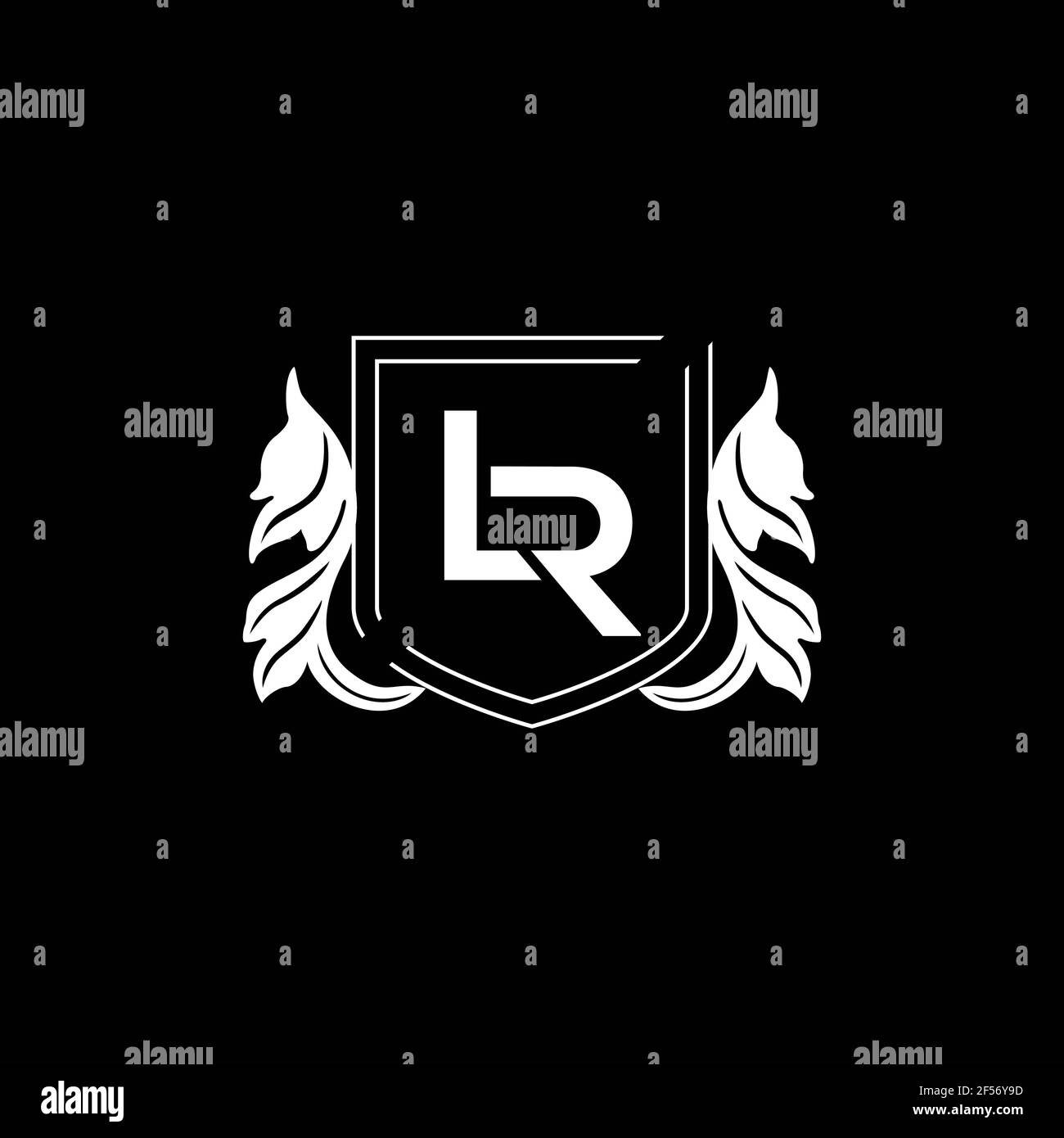 LR. Monogram of Two letters L & R. Luxury, simple, stylish and elegant ...