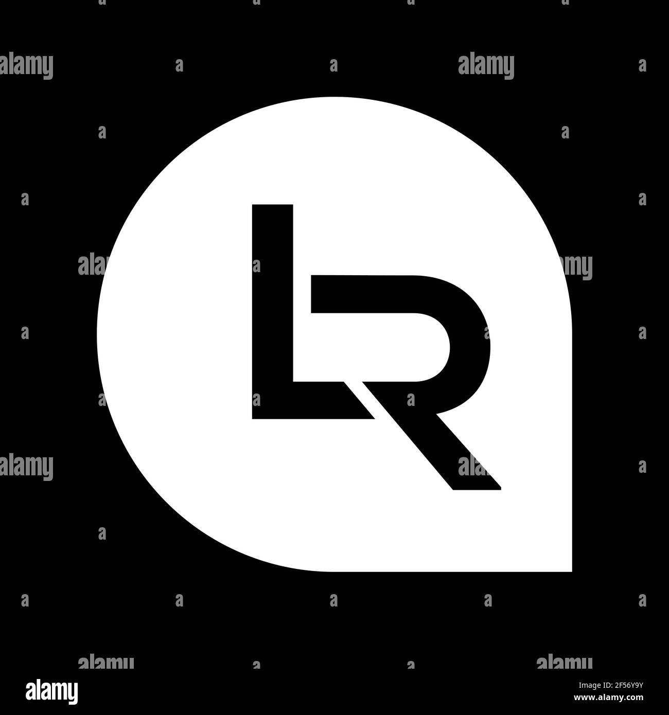 LR. Monogram of Two letters L & R. Luxury, simple, stylish and elegant ...