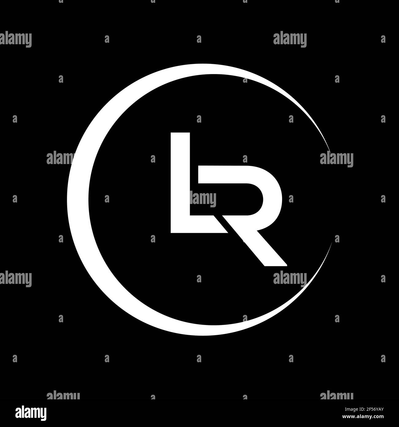 LR. Monogram of Two letters L & R. Luxury, simple, stylish and elegant ...