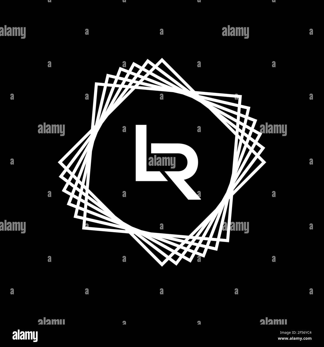 LR. Monogram of Two letters L & R. Luxury, simple, stylish and elegant ...