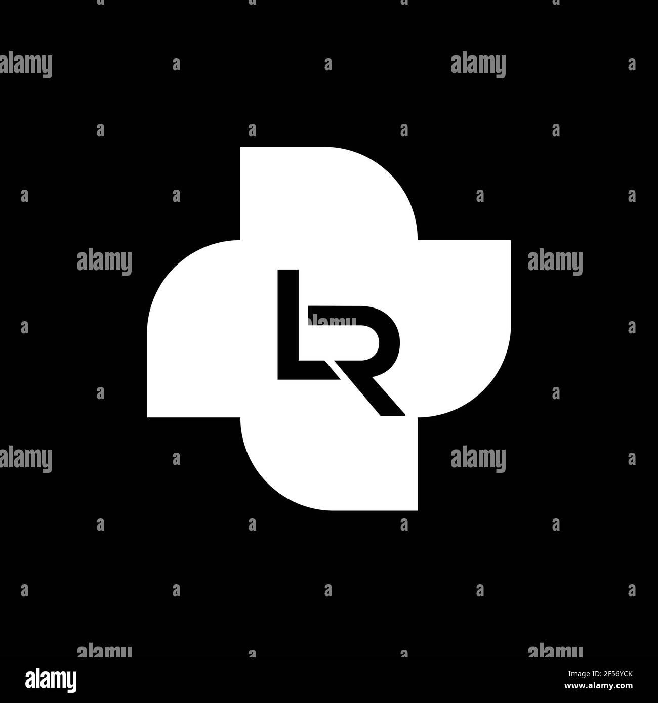 LR. Monogram of Two letters L & R. Luxury, simple, stylish and elegant ...