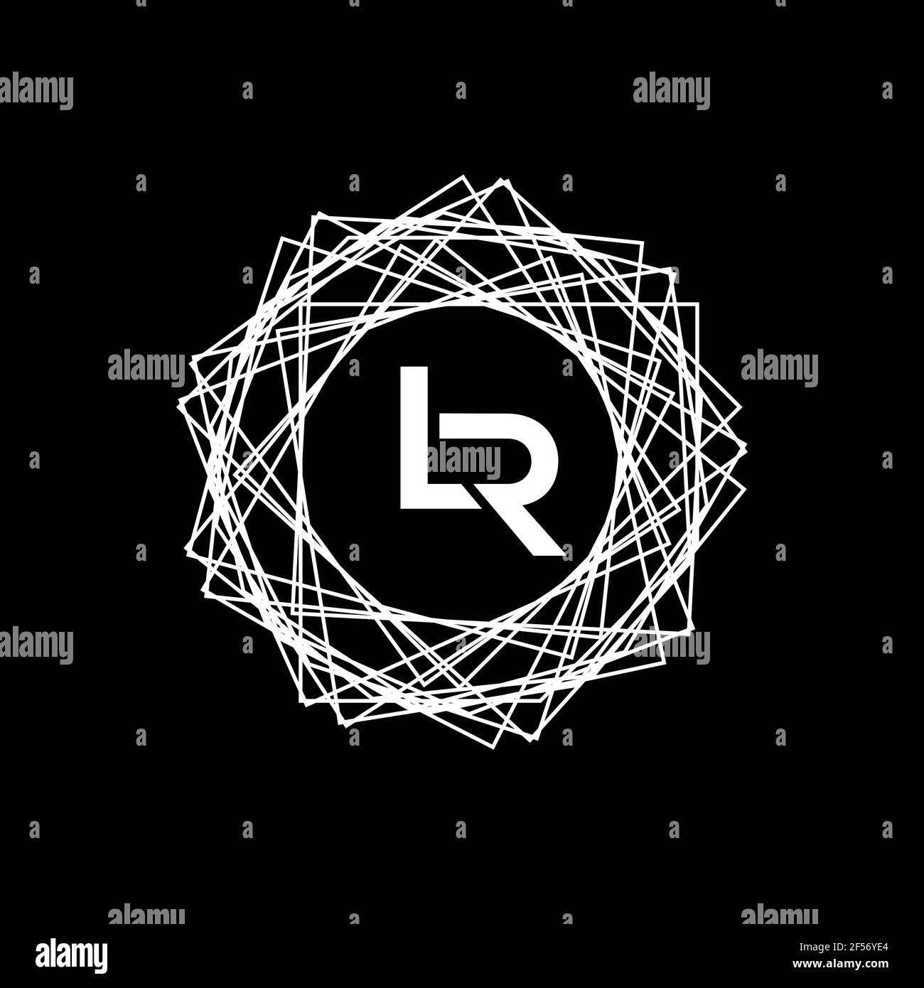 LR. Monogram of Two letters L & R. Luxury, simple, stylish and elegant ...