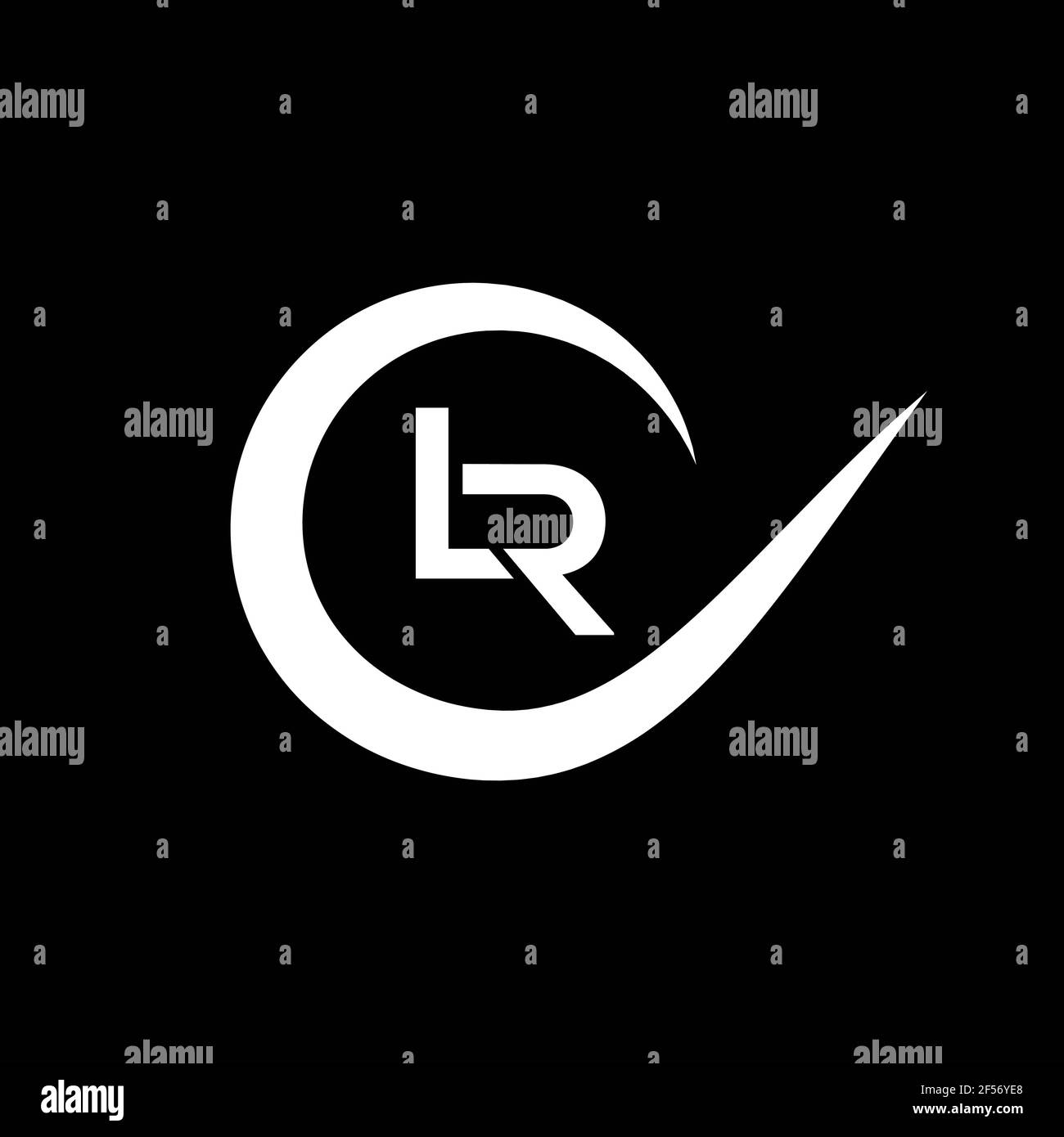 LR. Monogram of Two letters L & R. Luxury, simple, stylish and elegant ...
