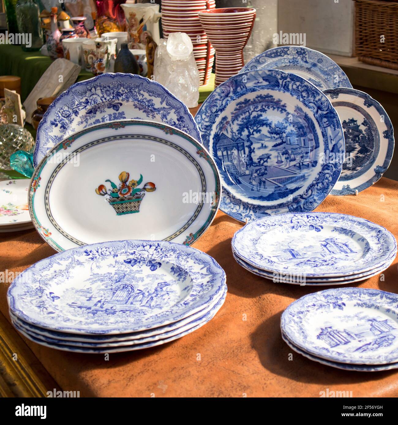 London, UK - 20 September 2020, Traditional blue English vintage ...