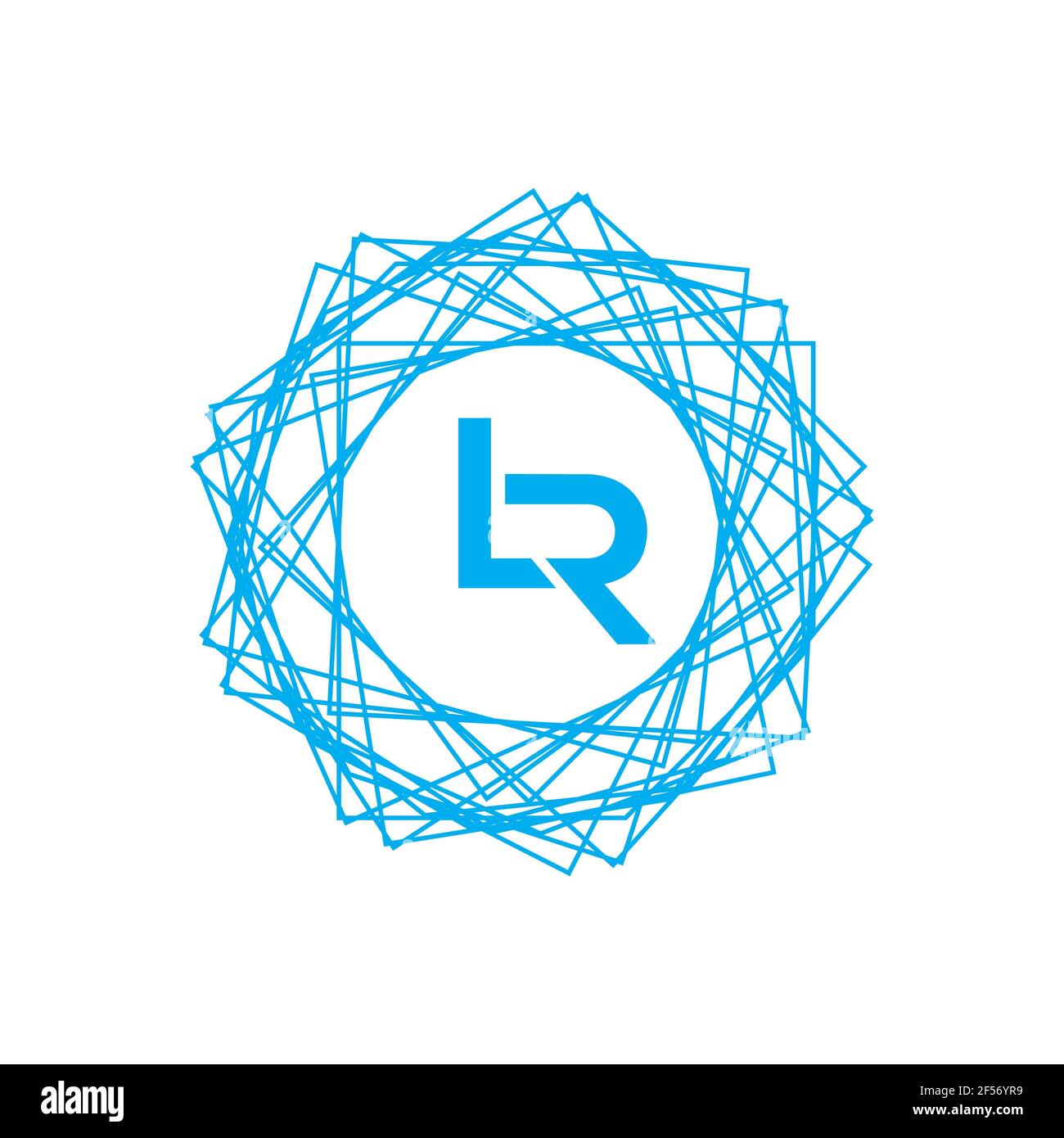 Simple monogram with letters hi-res stock photography and images - Alamy