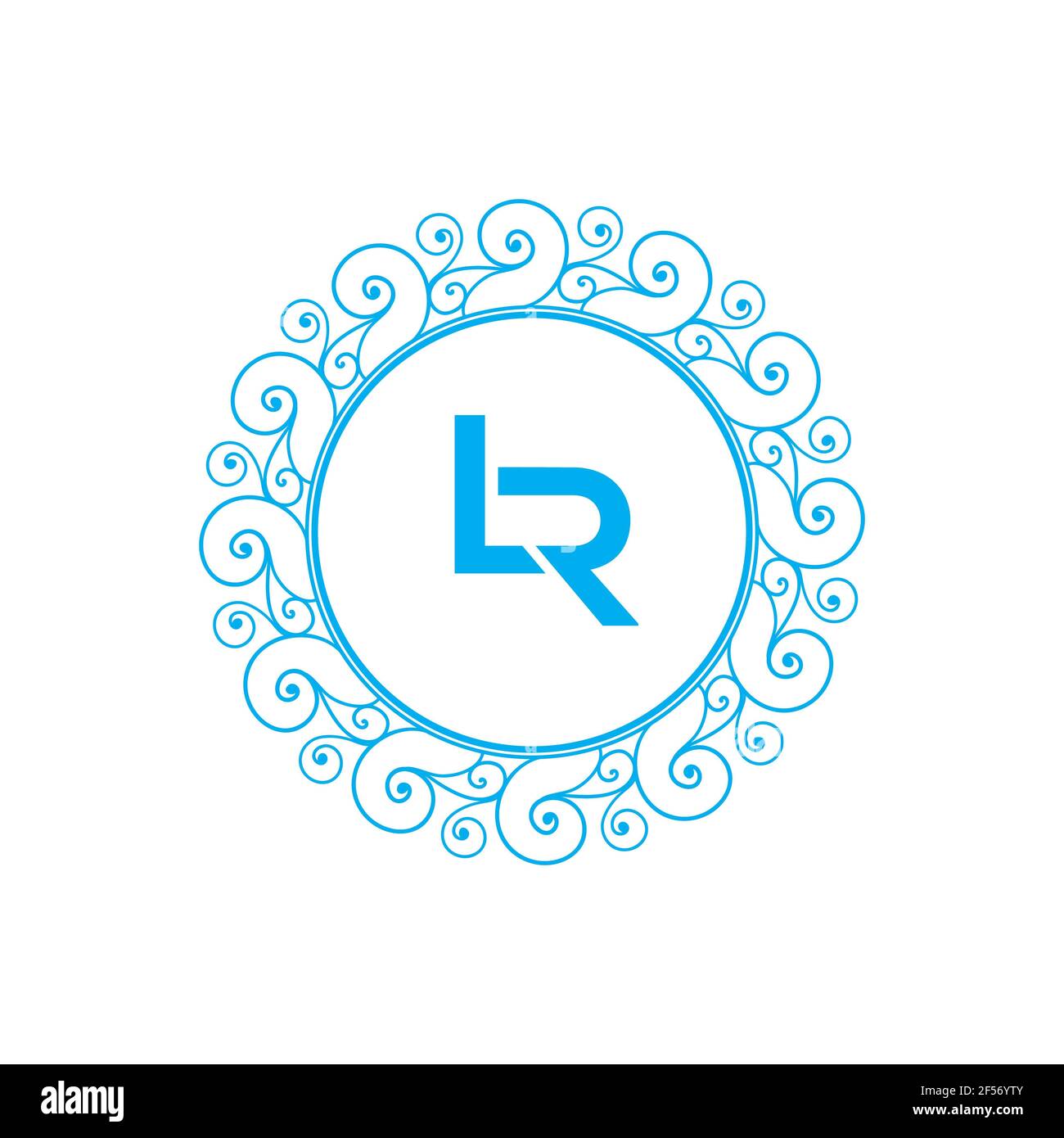 LR. Monogram of Two letters L & R. Luxury, simple, stylish and elegant ...