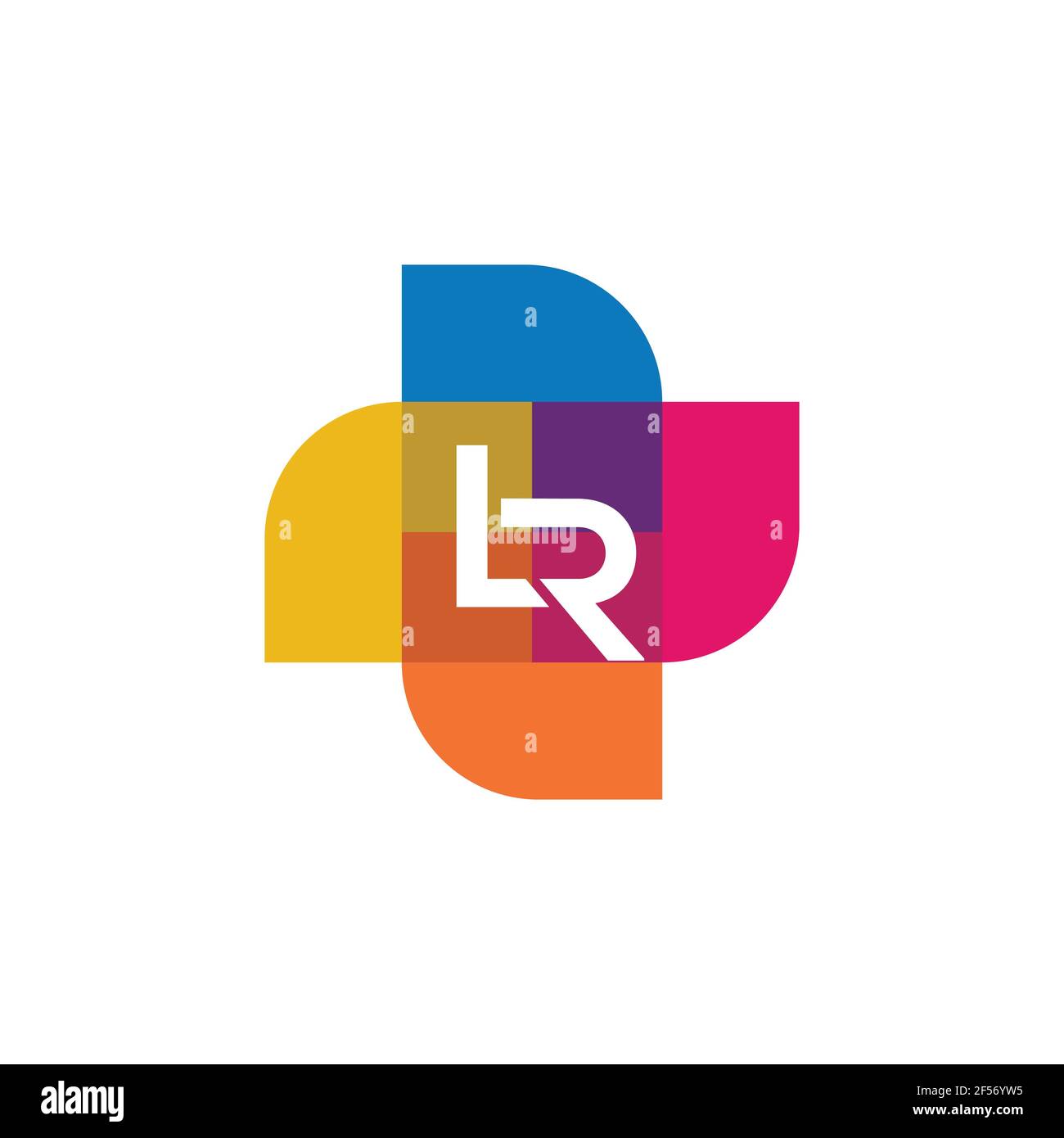 LR. Monogram of Two letters L & R. Luxury, simple, stylish and elegant ...