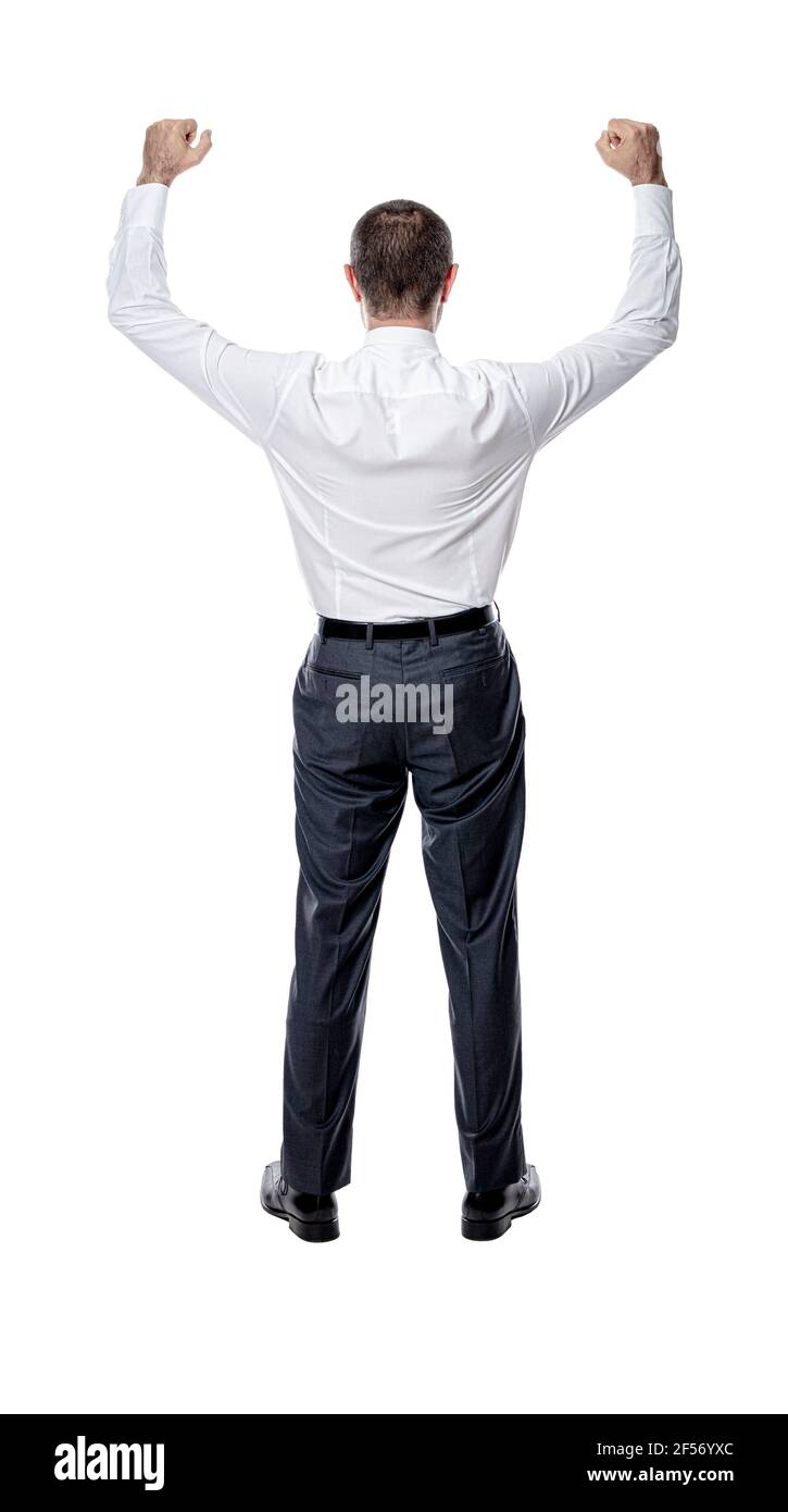 Man In Suit From Behind Isolated High Resolution Stock Photography and ...