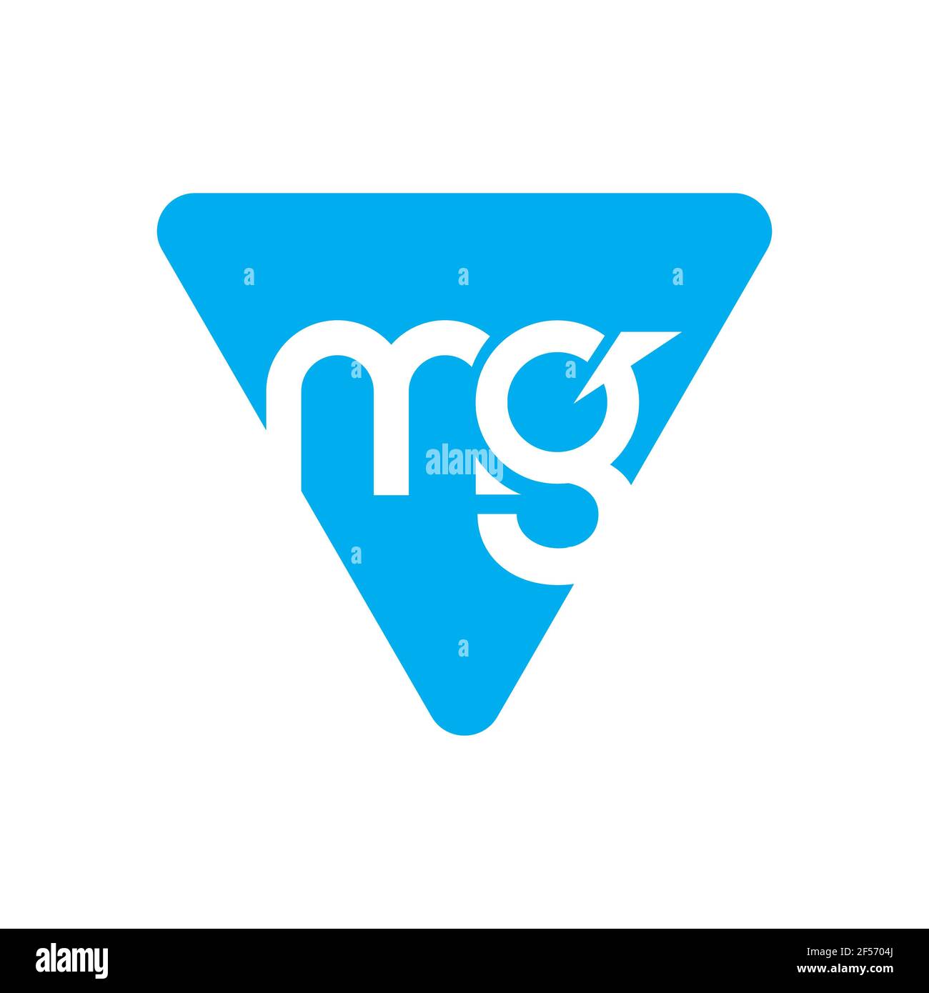 MG Letter Logo Design. Initial letters MG logo icon. Abstract letter MG ...