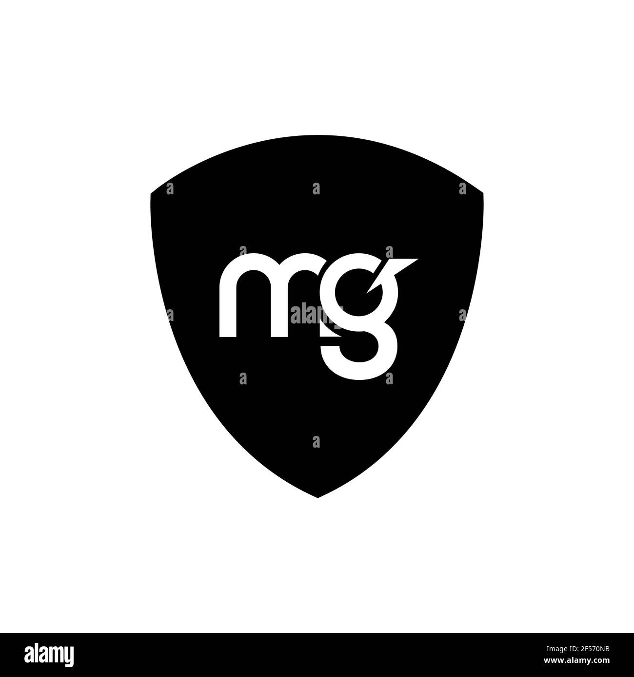 MG Letter Logo Design. Initial letters MG logo icon. Abstract letter MG ...