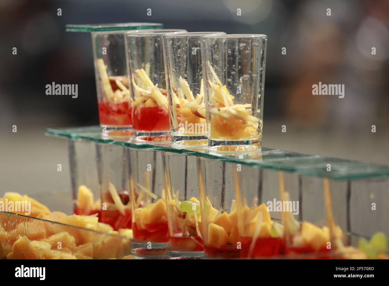 A vendor is selling various unsafe drinks to people in the capital as ...