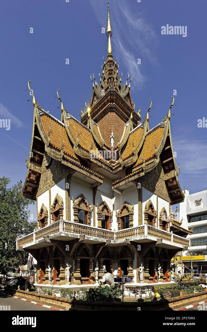 wat Buppharam temple in Chiang Mai Stock Photo - Alamy