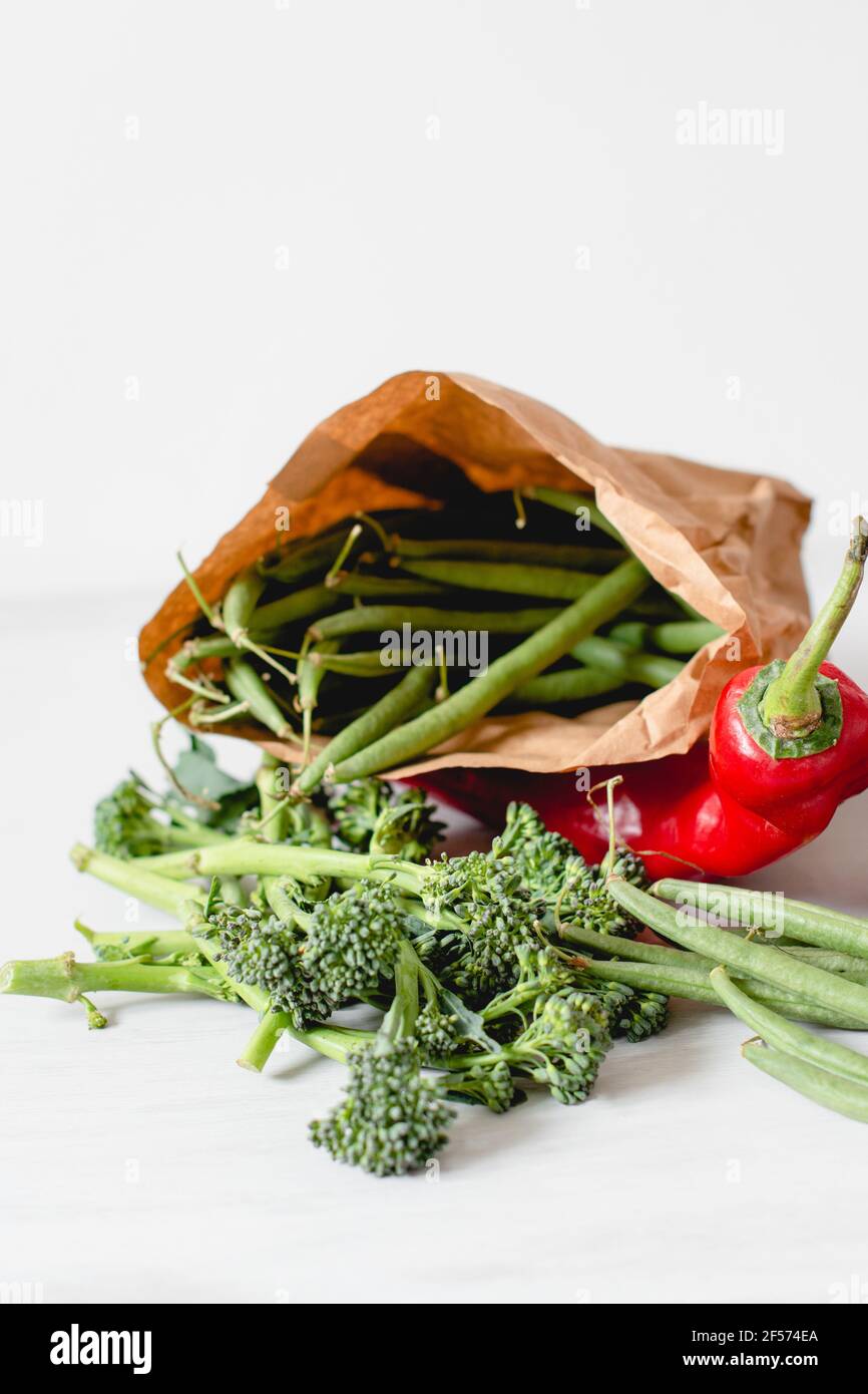 An Organic Red Romano Pepper Stock Photo - Alamy
