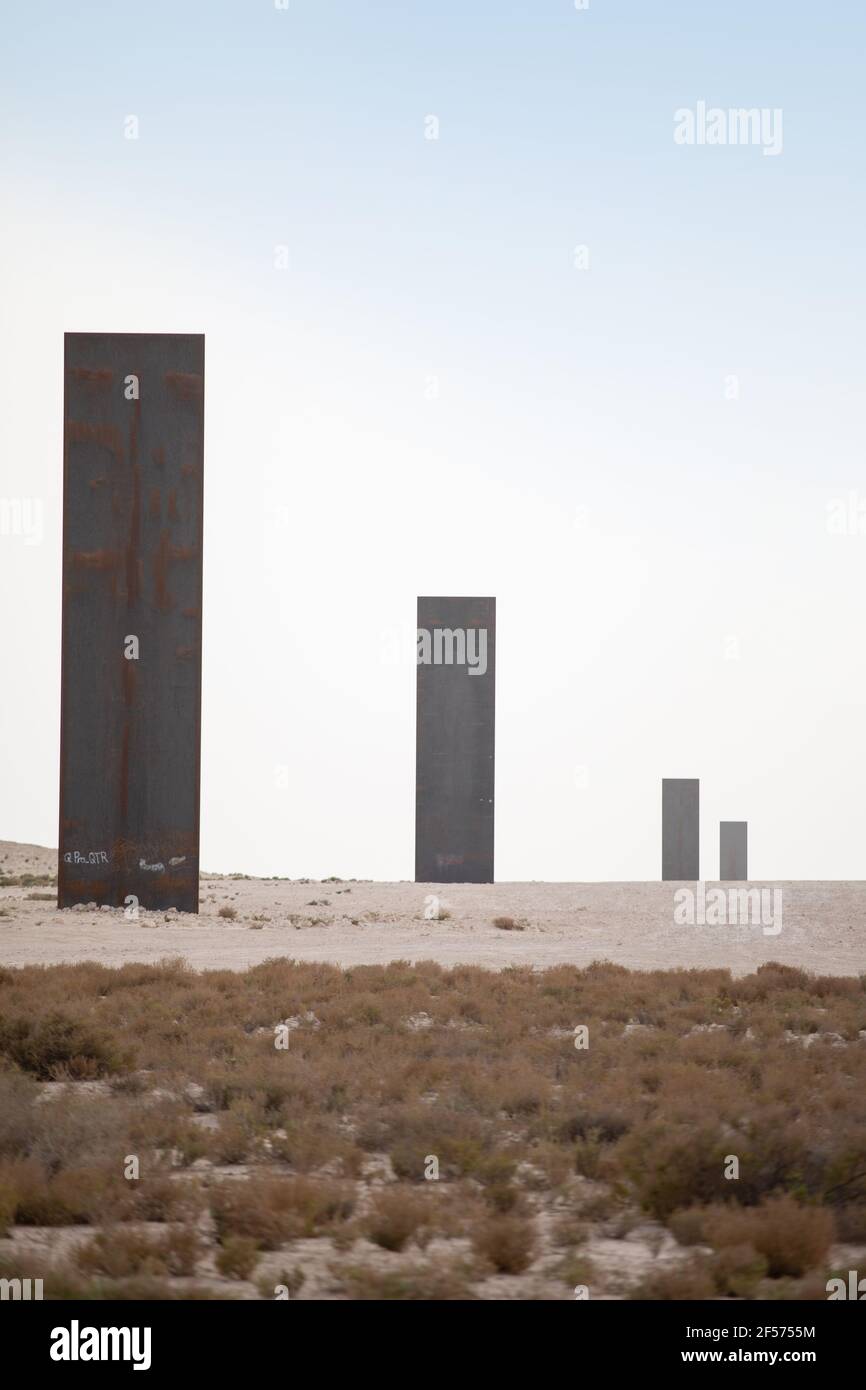 Richard serra sculpture doha hi-res stock photography and images - Alamy