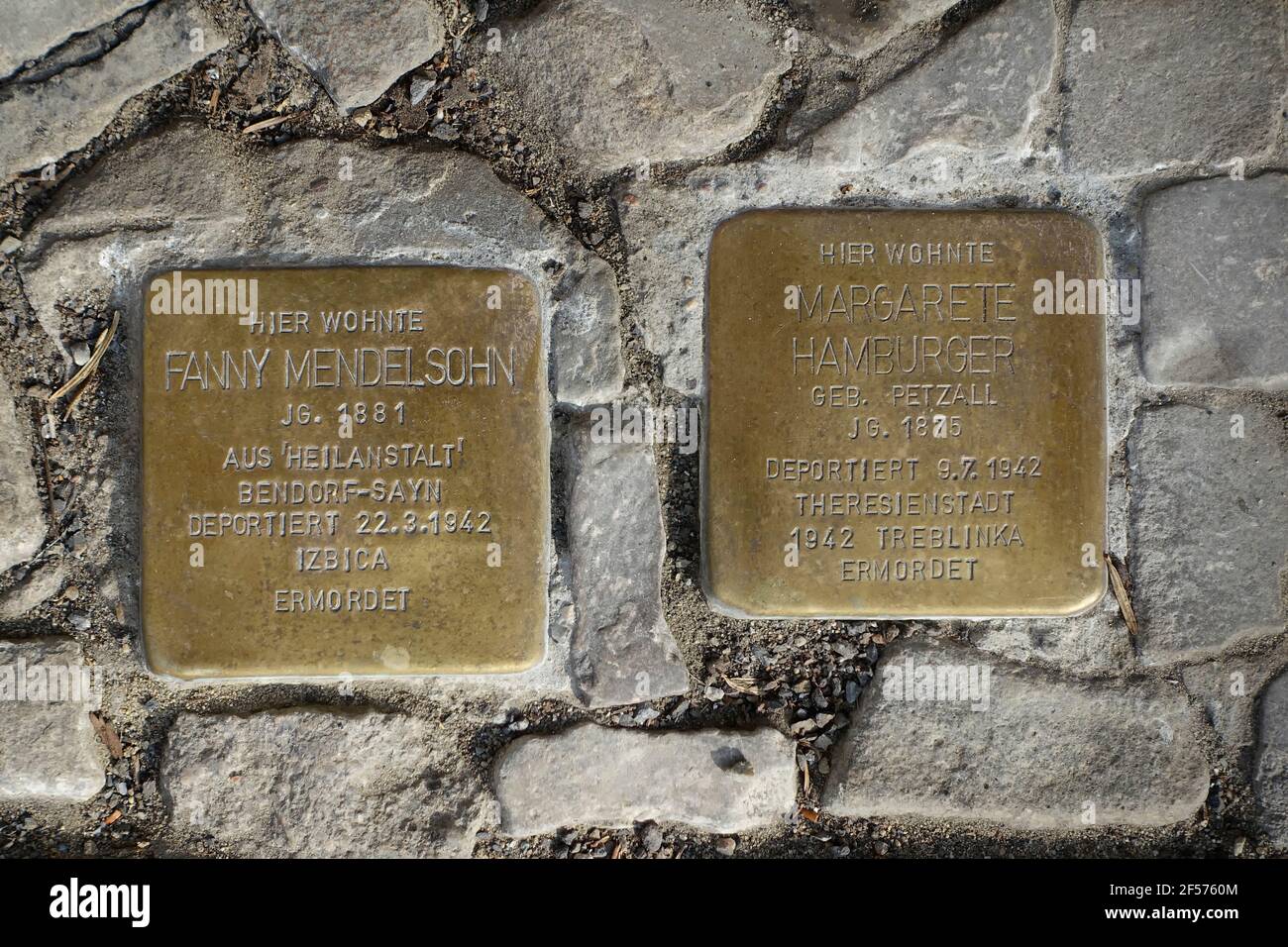 Stolpersteine stumbling blocks in pavement hi-res stock photography and ...