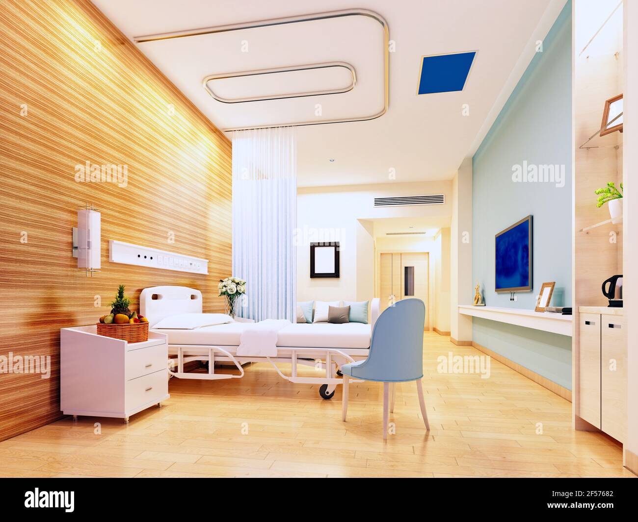 3d render of hospital treatment room Stock Photo - Alamy