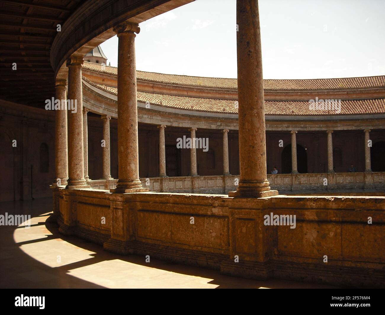 Roman Circus, Columns, The Alhambra Palace, Granada, Spain Stock Photo ...