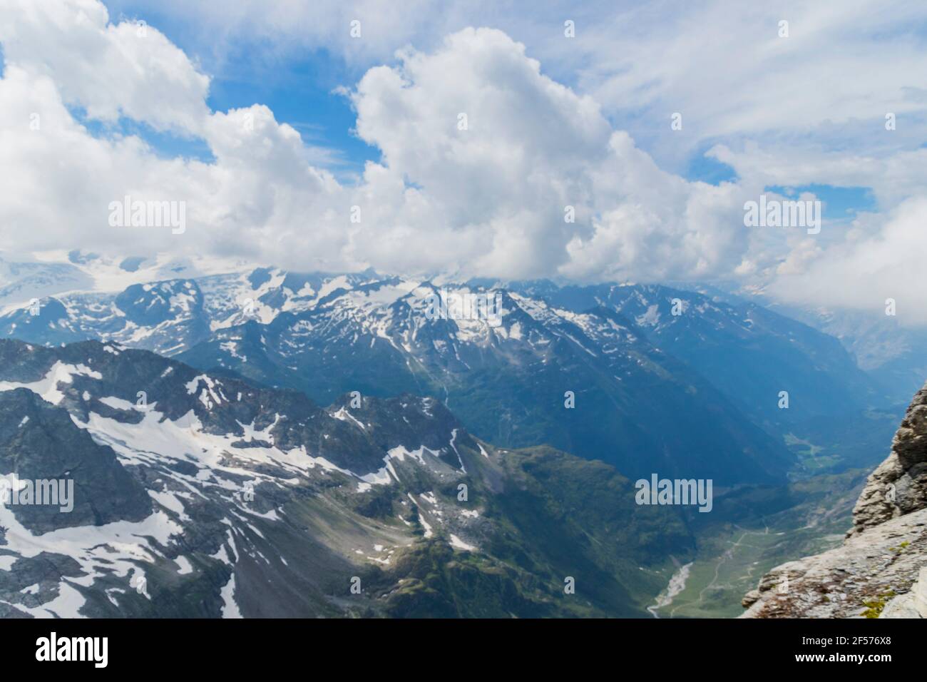 The View from the top of mt titlis Stock Photo - Alamy