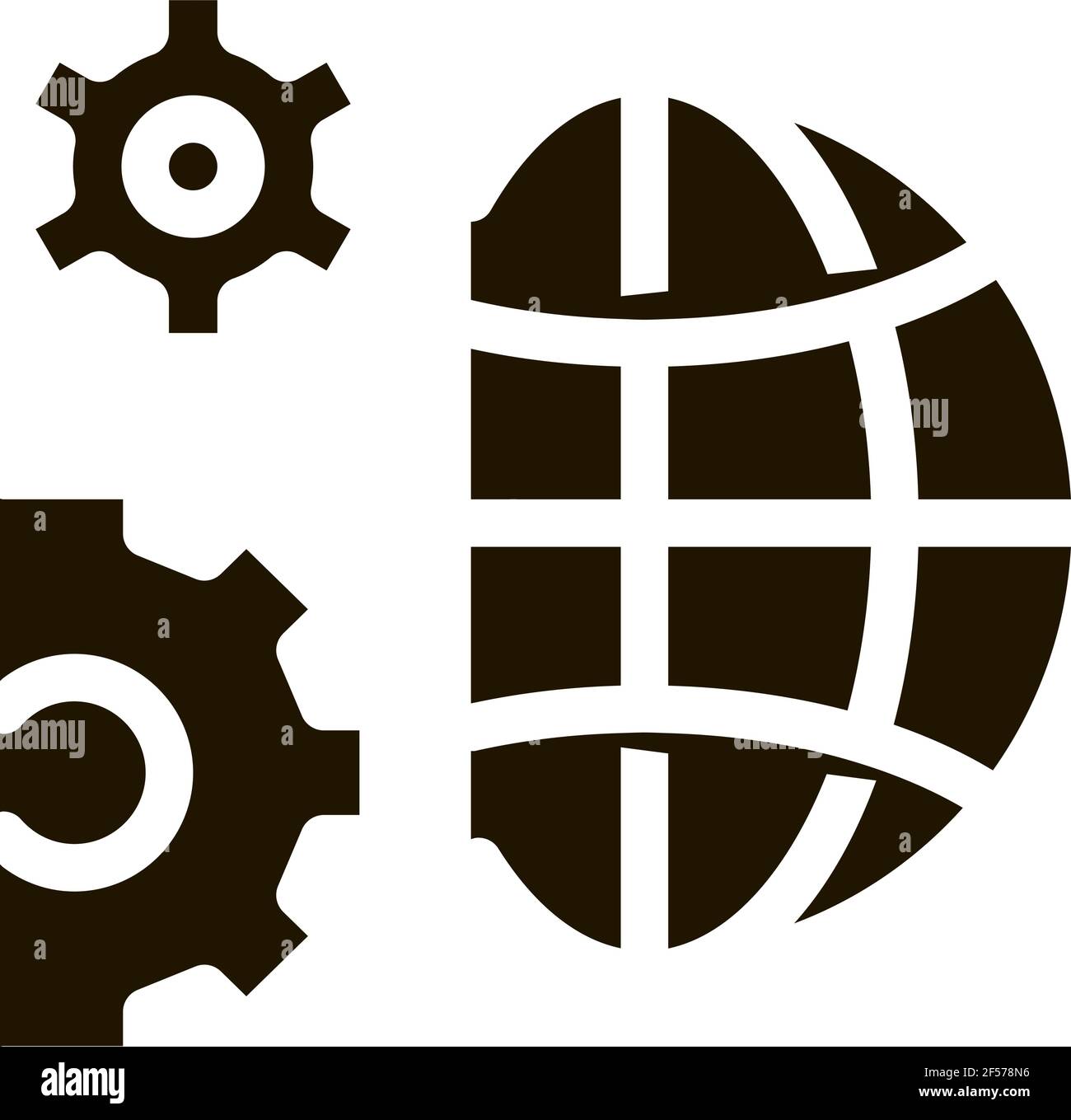 solving planet problems icon Vector Glyph Illustration Stock Vector ...