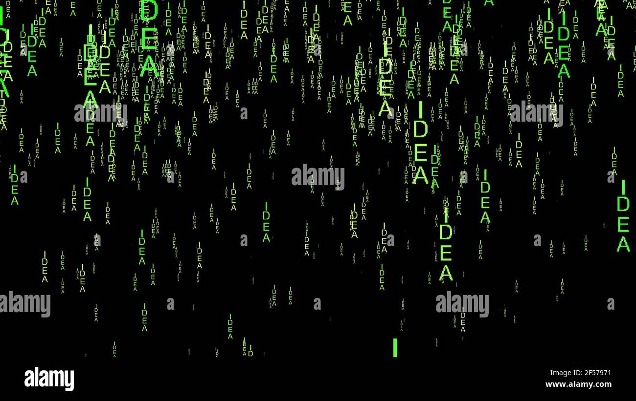 Idea data code on the web Stock Photo - Alamy