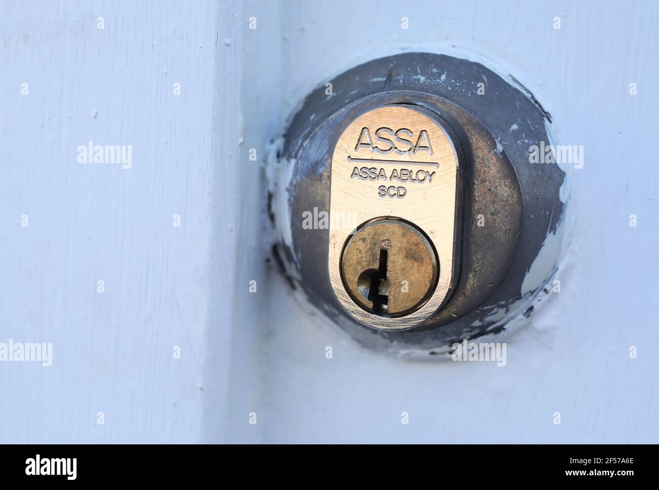 Lock from Assa Abloy company. Assa Abloy AB is a Swedish conglomerate ...
