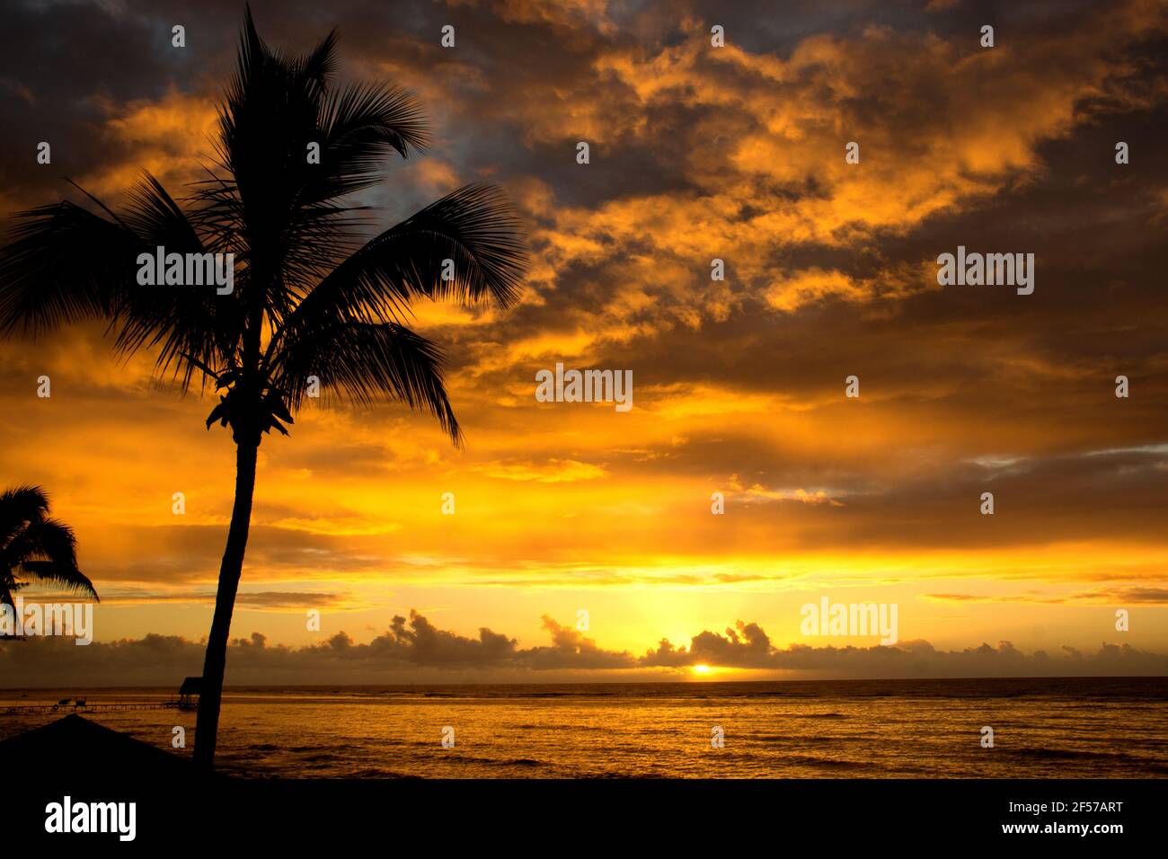 Tropical island before sunset hi-res stock photography and images - Alamy