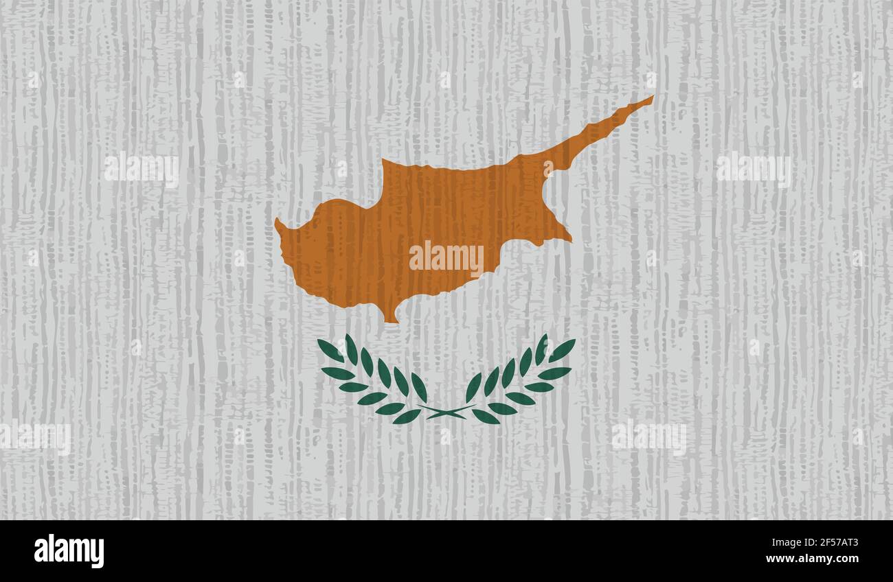 Cyprus grunge flag set on a white background. Vector illustration Stock ...