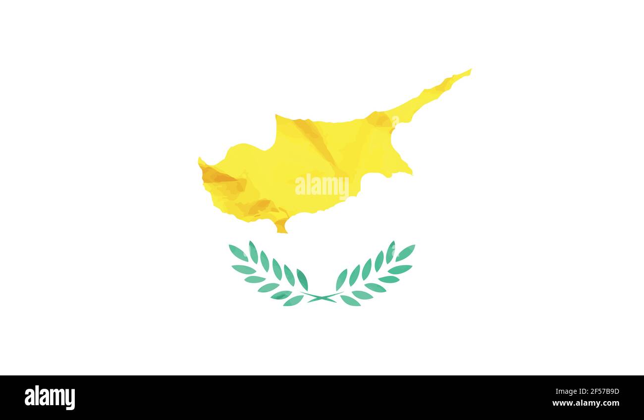 Cyprus grunge flag set on a white background. Vector illustration Stock ...