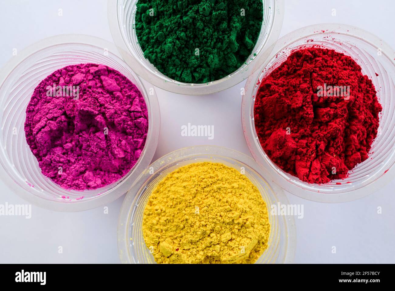 Organic colors in bowl used during Indian holi festivals. Holi colour ...
