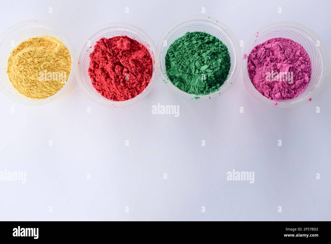 Organic colors in bowl used during Indian holi festivals. Holi colour ...