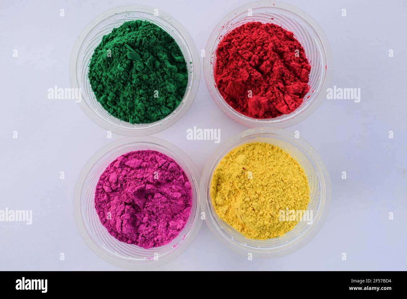 Organic colors in bowl used during Indian holi festivals. Holi colour ...