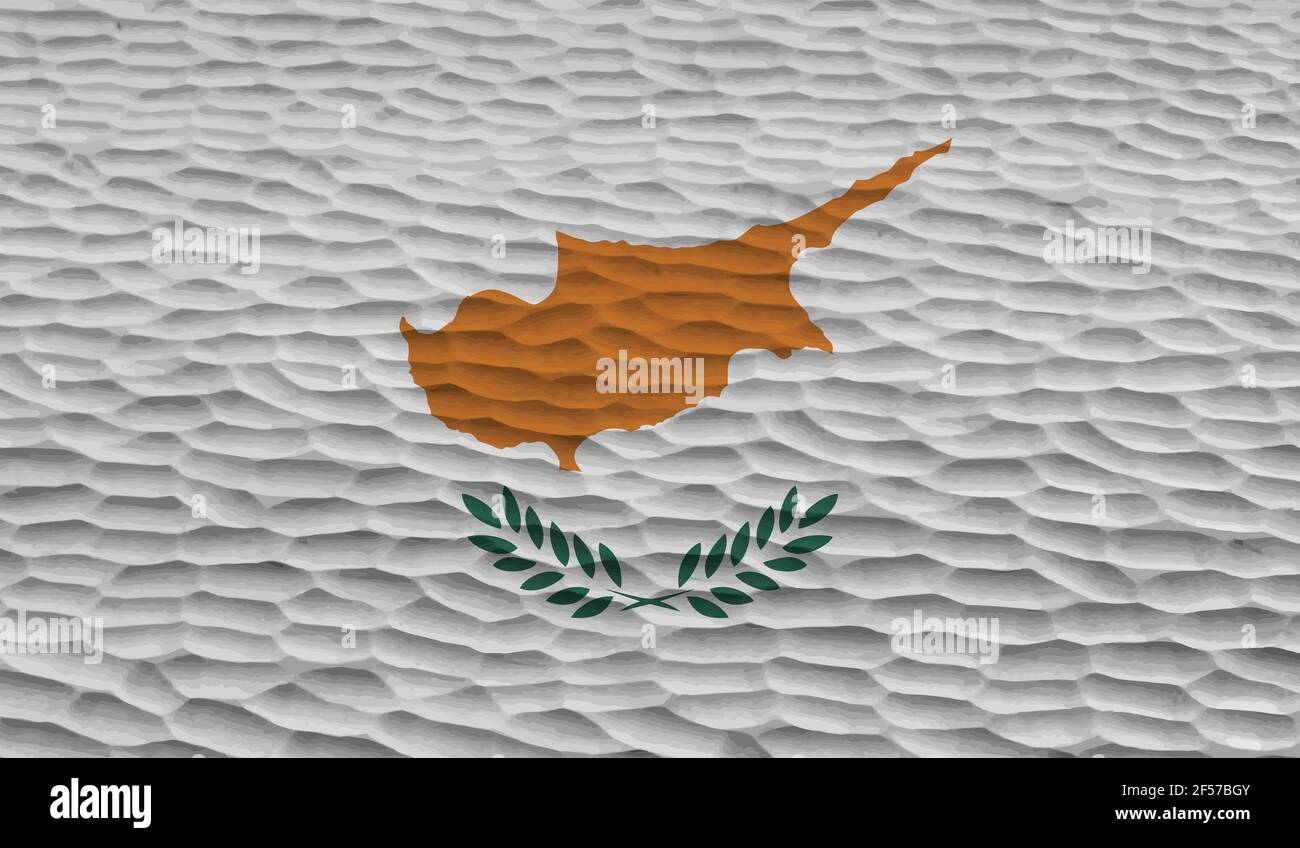 Cyprus grunge flag set on a white background. Vector illustration Stock ...