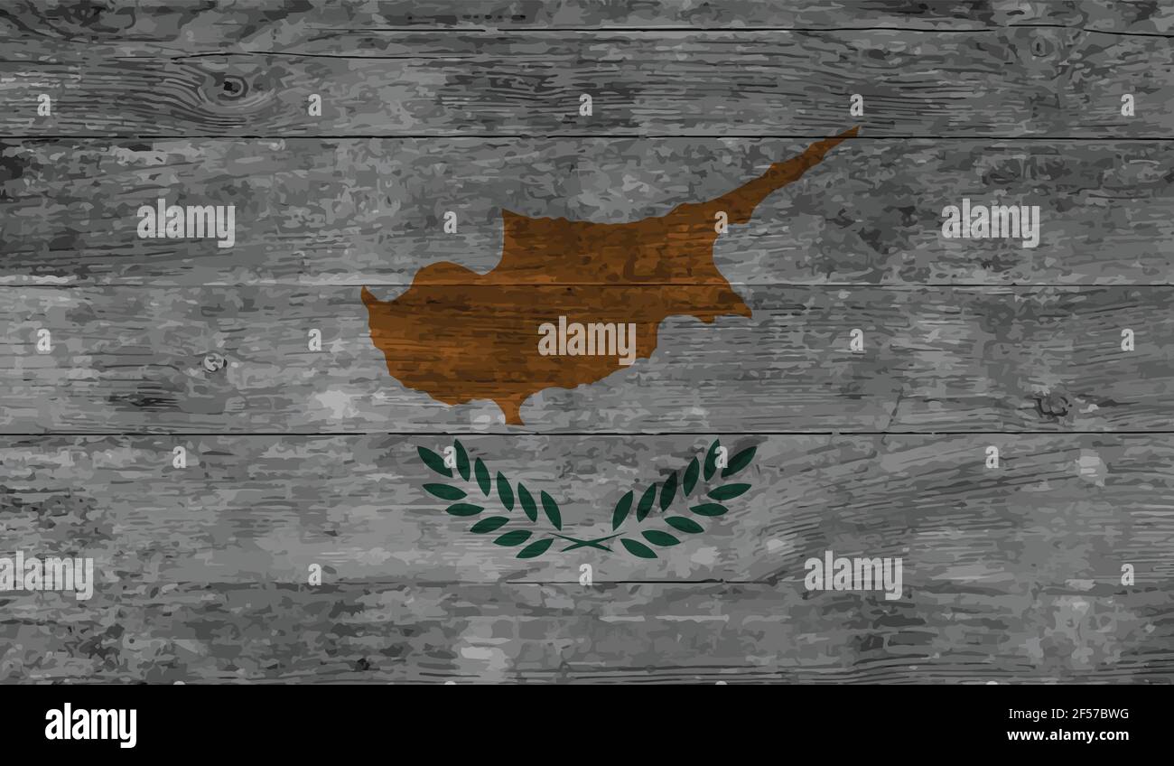 Cyprus grunge flag set on a white background. Vector illustration Stock ...
