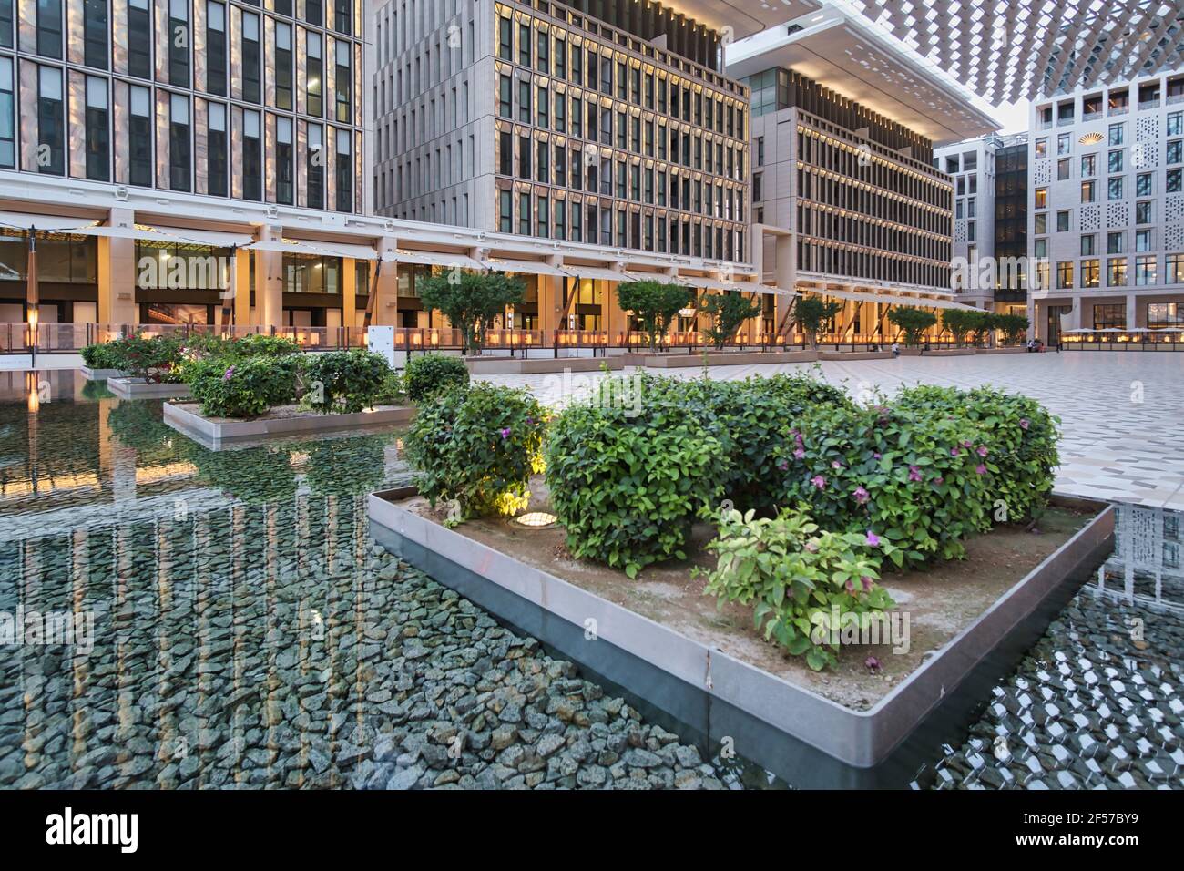 Msheireb Downtown Doha , Qatar daylight view showing the unique ...